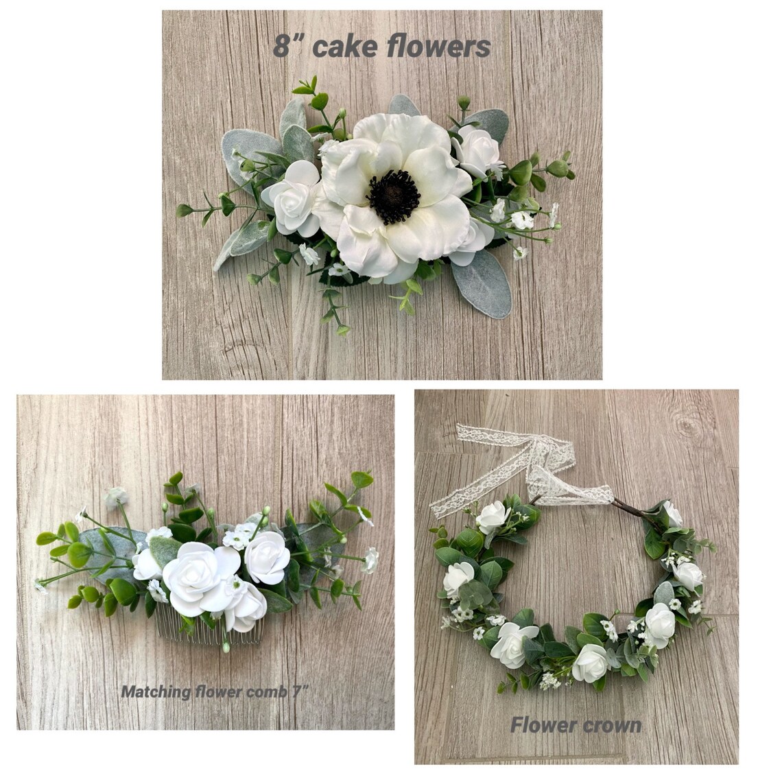 Boho white bridal bouquet rose wedding bouquet silk flower | Etsy