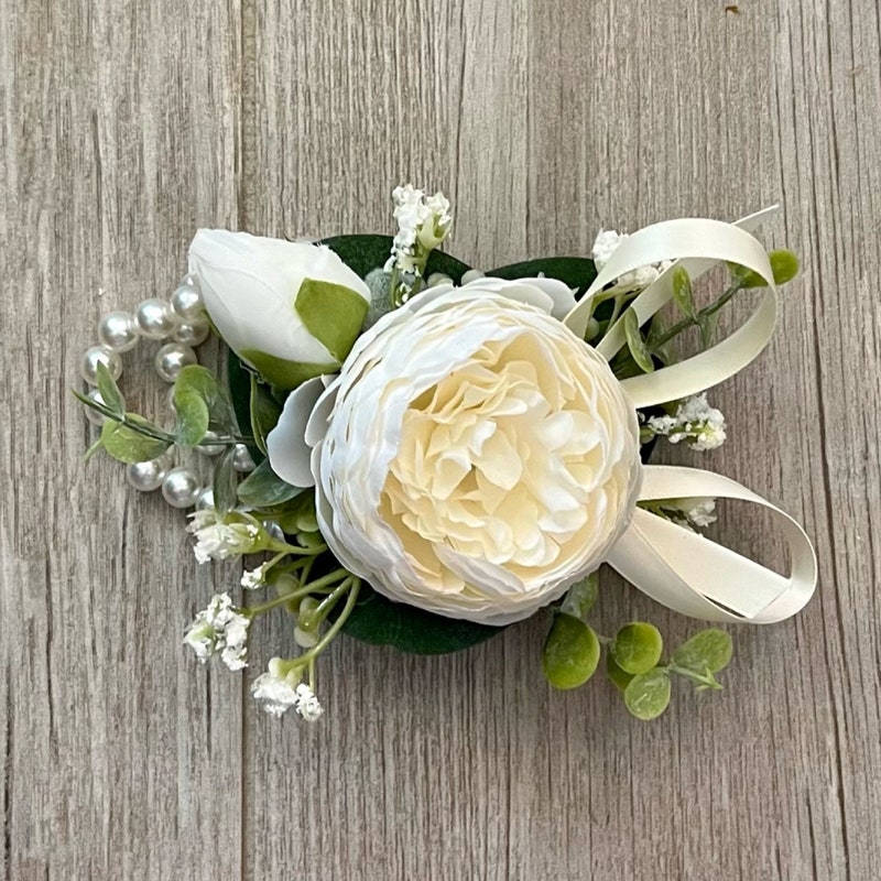 Pink Corsage White Blush - Etsy