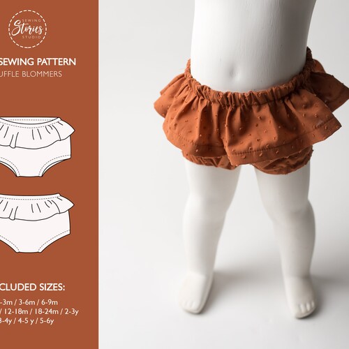 Ruffle Bum Diaper Cover PDF Sewing Pattern With Video Tutorial - Etsy
