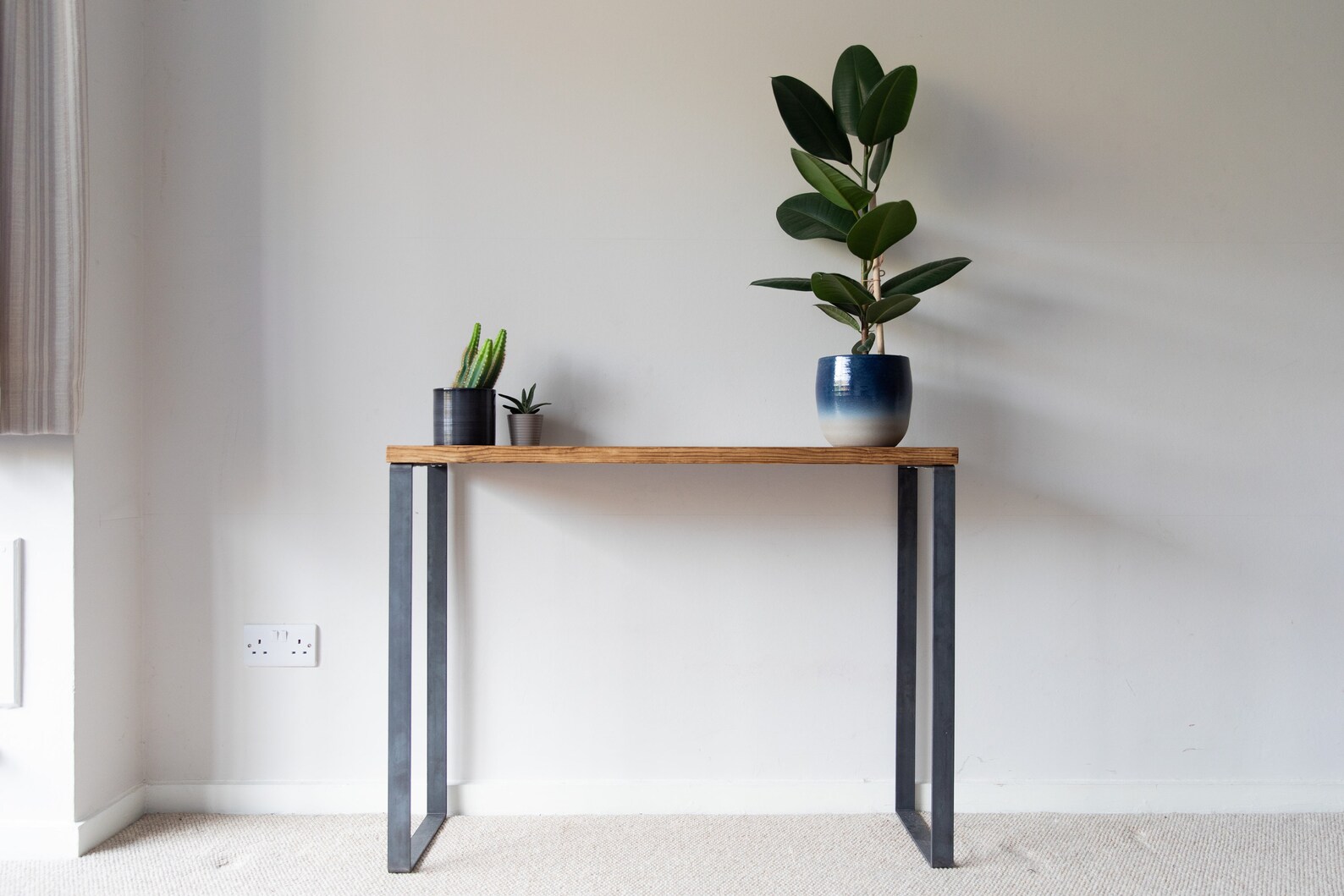 Industrial Console Table 30cm Wide - Etsy UK