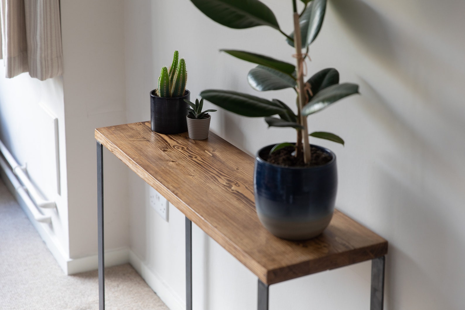 Industrial Console Table 30cm Wide - Etsy UK
