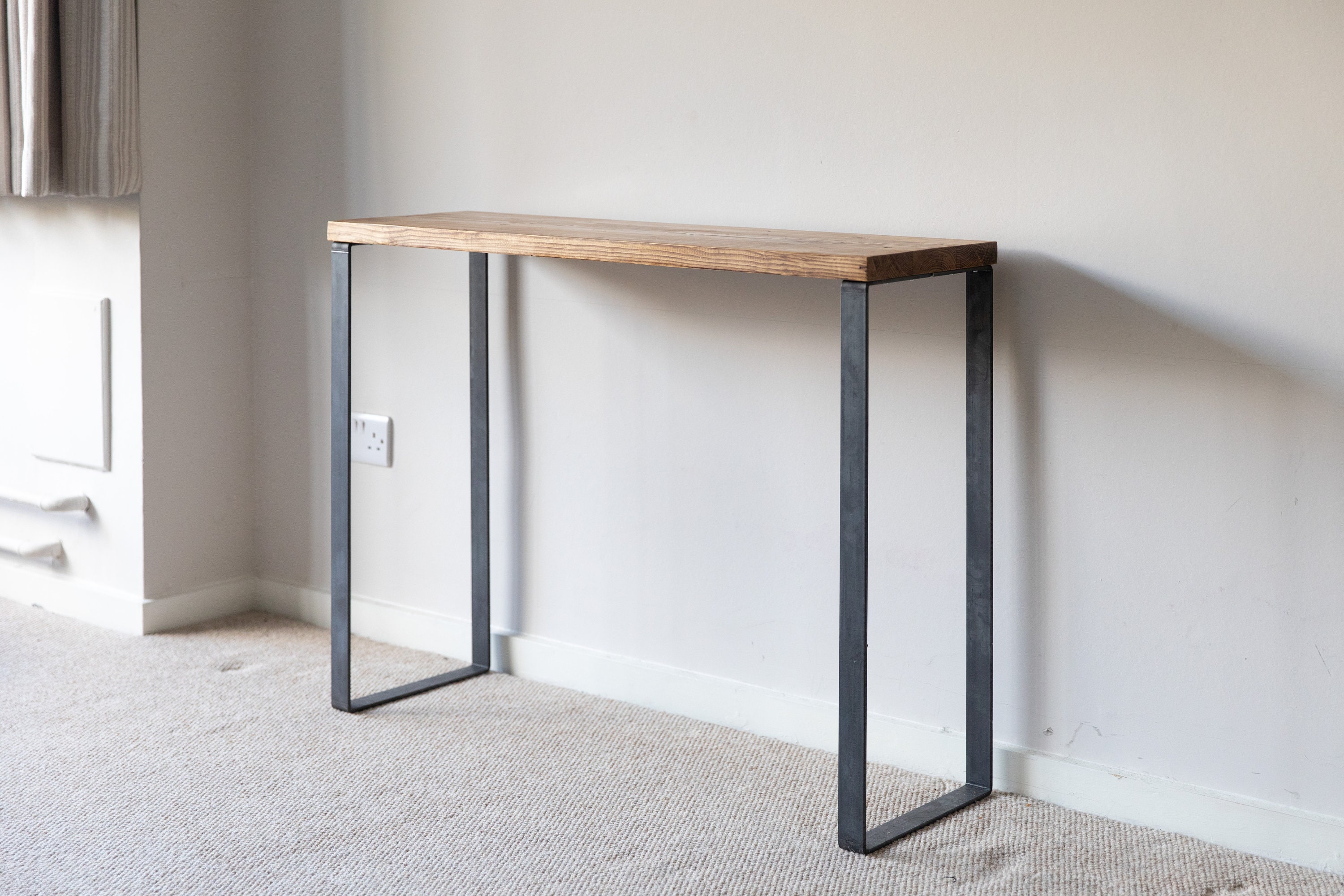Industrial Console Table 30cm Wide - Etsy UK