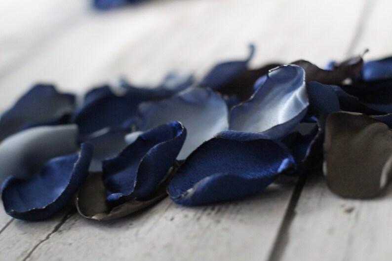 Steel Blue Flower Petals Navy Blue Rose Petals Flower Girl Petals Slate ...