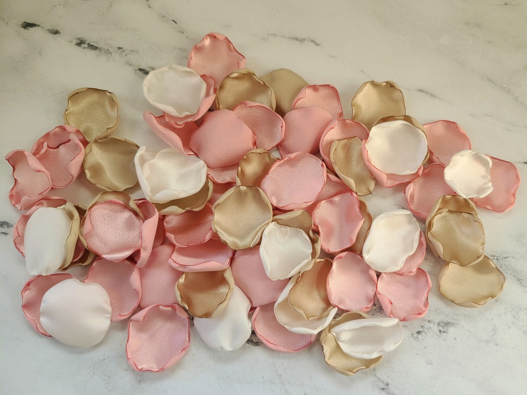 Rose Gold Wedding Decor, Blush, Ballet Pink Rose Petals, Wedding Aisle ...