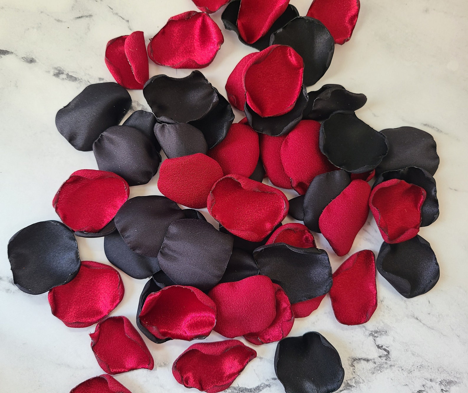 Dark Red Wedding Decor Black Rose Petals Flower Petals - Etsy