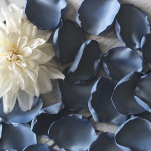 Steel Blue Flower Petals Navy Blue Rose Petals Flower Girl Petals Slate ...