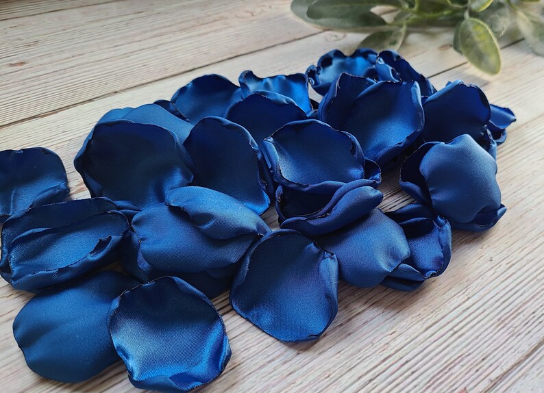 Royal Blue Wedding Decor Cobalt Blue Rose Petals Boho - Etsy
