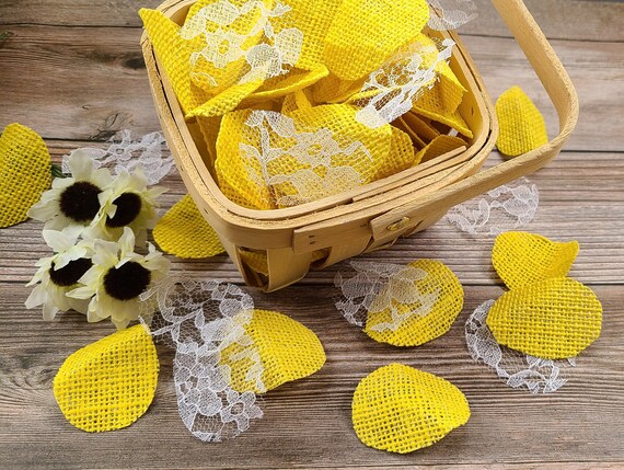 Yellow And Burlap Wedding Burlap & Lace Wedding Bouquet Wrap | Fun