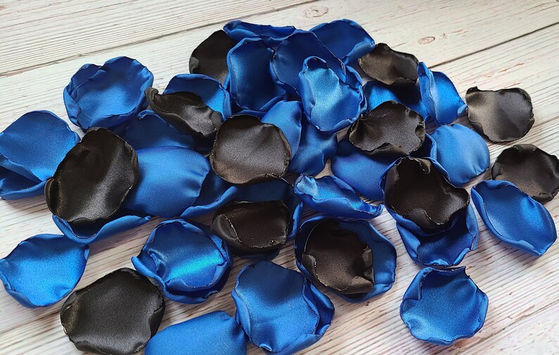 Royal Blue Wedding Decor Cobalt Blue Rose Petals Boho - Etsy