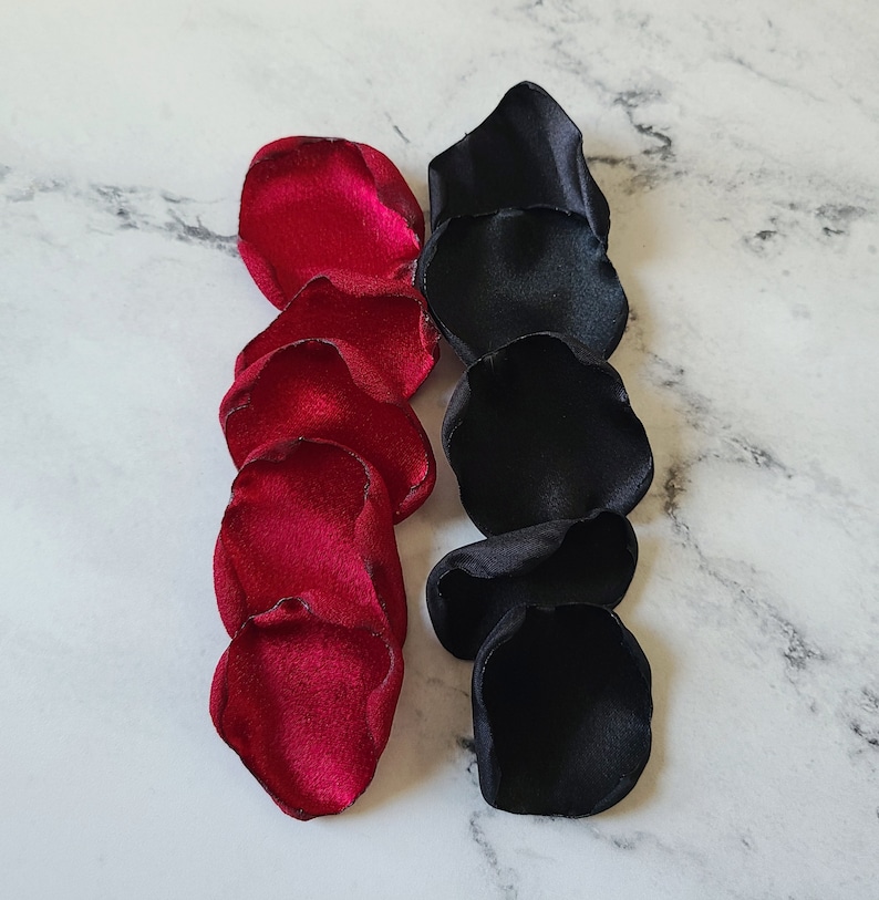 Dark Red Wedding Decor Black Rose Petals Flower Petals - Etsy