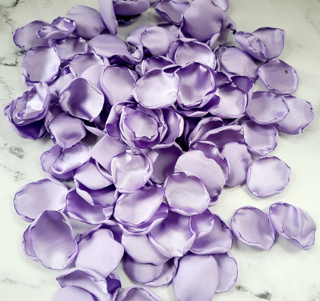 Lavender Rose Petals, Purple Flower Girl Petals, Wedding Aisle Decor ...
