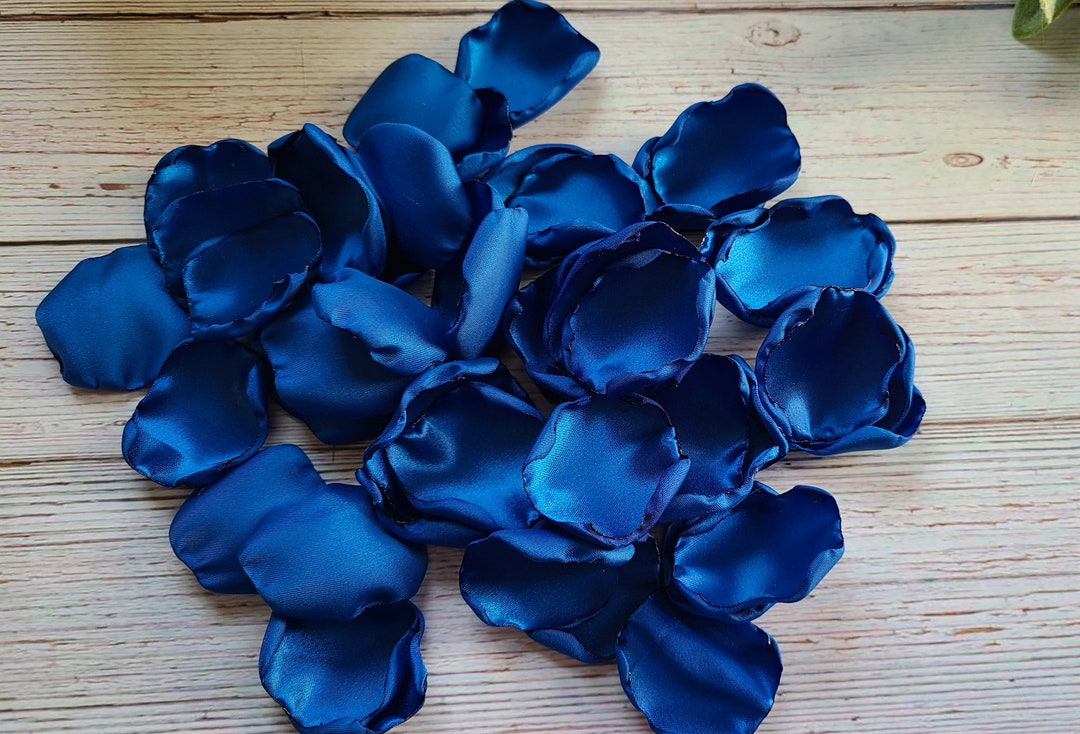 Royal Blue Wedding Decor, Cobalt Blue Rose Petals, Boho Wedding Aisle ...
