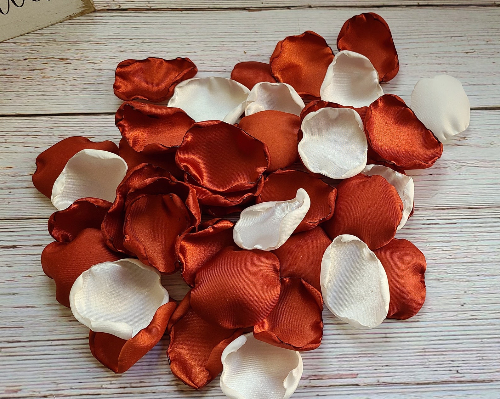 Rust Flower Petals Fall Wedding Decor Sienna Rose Petals - Etsy