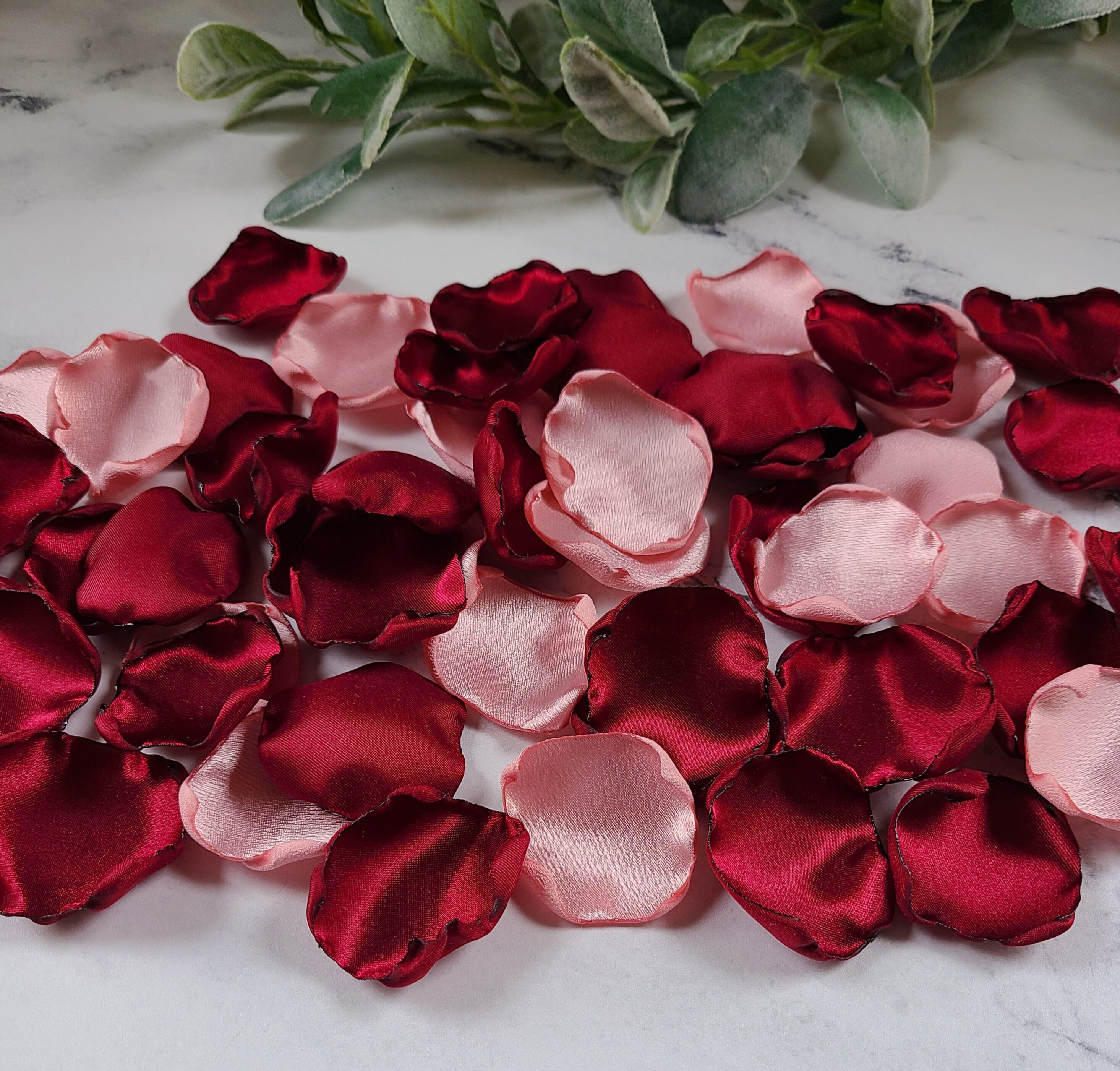Rose Petals At A Wedding