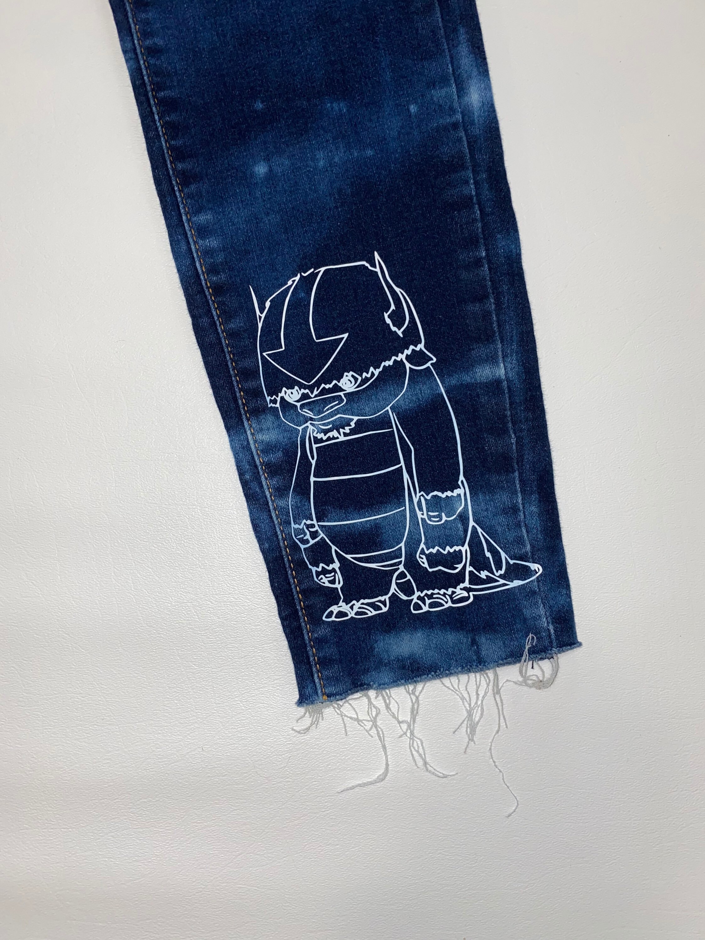 APPA Pants Avatar the Last Airbender Jeans Appa Jeans - Etsy