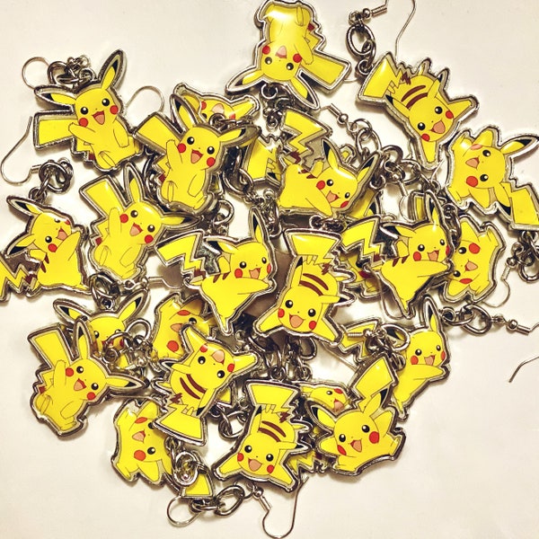 Pikachu Earrings - Etsy