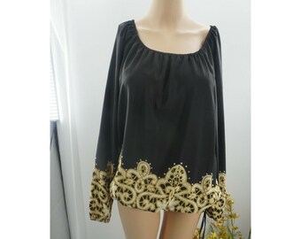 Elastic Bottom Blouse - Etsy