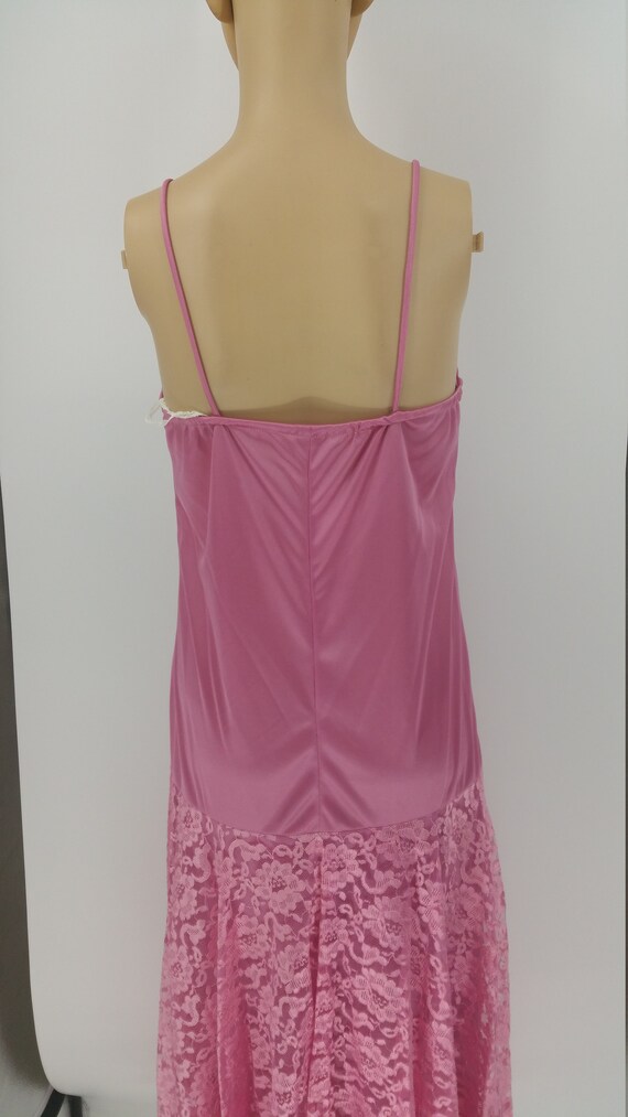 Vintage Jc Penny Pink Two In One Long Lace Sleeved Co Gem