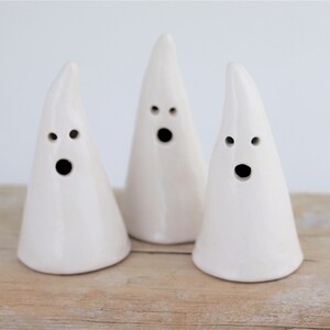 Handmade Ceramic Ghost, Handmade Ghost Figurine, Halloween Decor ...