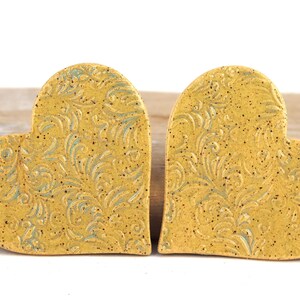 Handmade Ceramic Heart Spoon Rest, Heart Ring Dish, Pottery Trinket ...