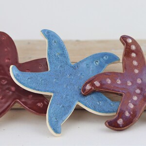 Handmade Ceramic Starfish, Pottery Starfish, Beach Decor, Stoneware ...