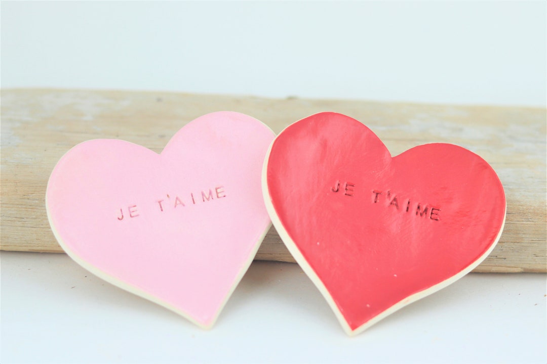 Handmade Ceramic Heart Spoon Rest, Heart Ring Dish, Pottery Trinket ...