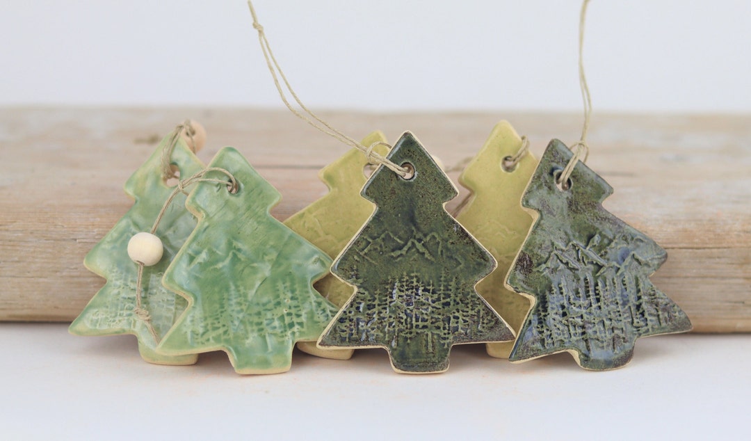 Handmade Ceramic Christmas Tree Ornaments, Unique Ceramic Ornaments ...