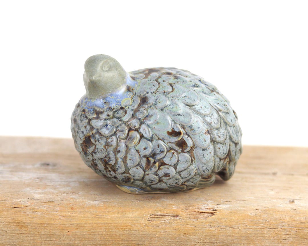 Ceramic Quail, Clay Bird, Decorative Bird, Pottery Bird, Garden Decor ...
