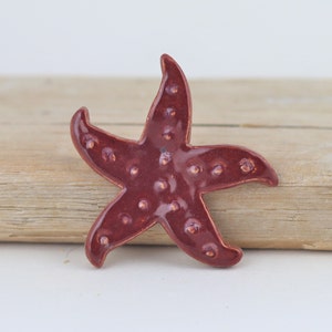 Handmade Ceramic Starfish, Small Pottery Starfish, Stoneware Starfish ...