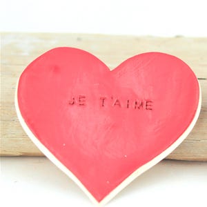 Handmade Ceramic Heart Spoon Rest, Heart Ring Dish, Pottery Trinket ...