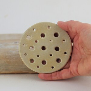 Ceramic Flower Frog, Flower Frog for Flower Arranging, Clay Flower Frog Stoneware Flower Frog ...