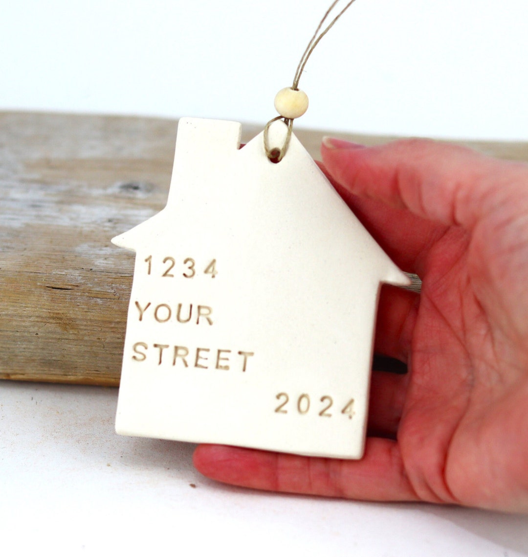 Personalized First Home Ornament, Custom New Home Ornament, House ...