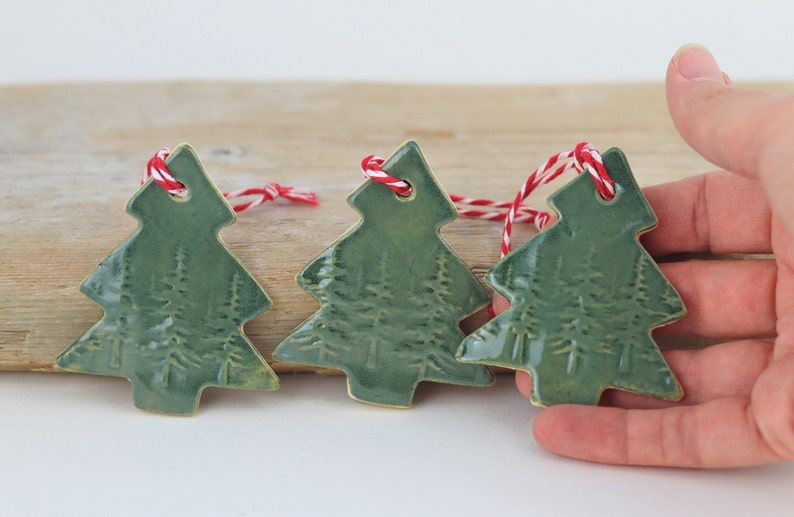 Handmade Ceramic Christmas Tree Ornaments Unique Ceramic - Etsy