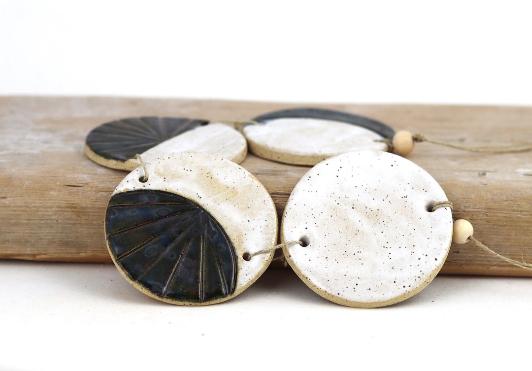 Moon Phase Wall Decor, Ceramic Moon Decor, Handmade Phases of the Moon ...