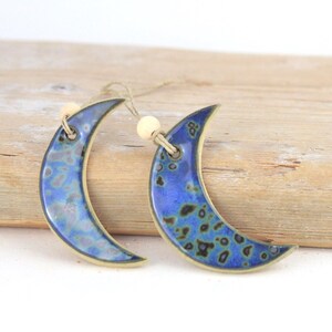 Handmade Ceramic Crescent Moon Ornament, Moon Phase Ornament, Handmade ...
