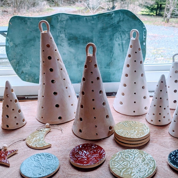 Pottery Luminary - Etsy