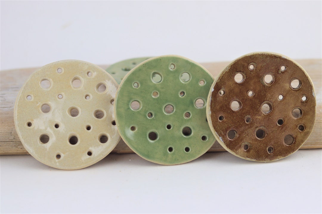 Ceramic Flower Frog Flower Frog for Flower Arranging Clay - Etsy