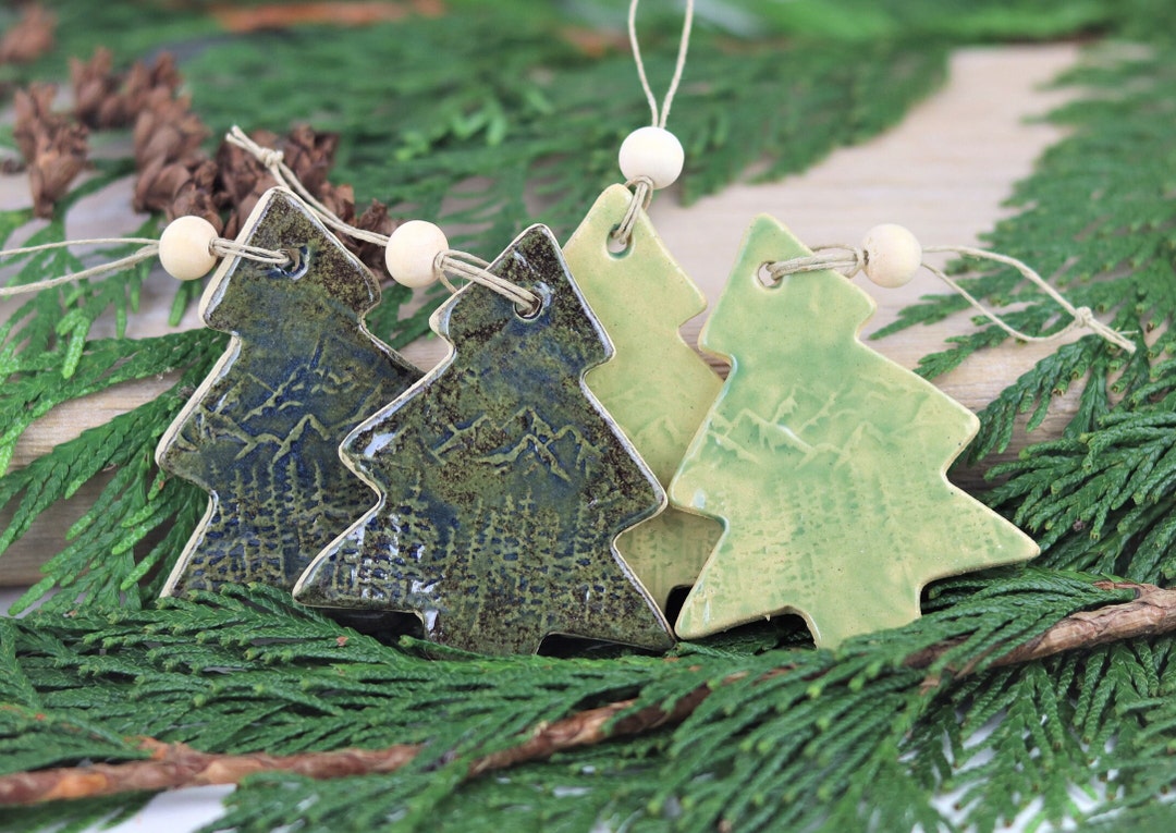 Handmade Ceramic Christmas Tree Ornaments, Unique Ceramic Ornaments ...