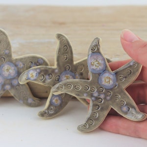Handmade Ceramic Starfish, Small Pottery Starfish, Stoneware Starfish ...