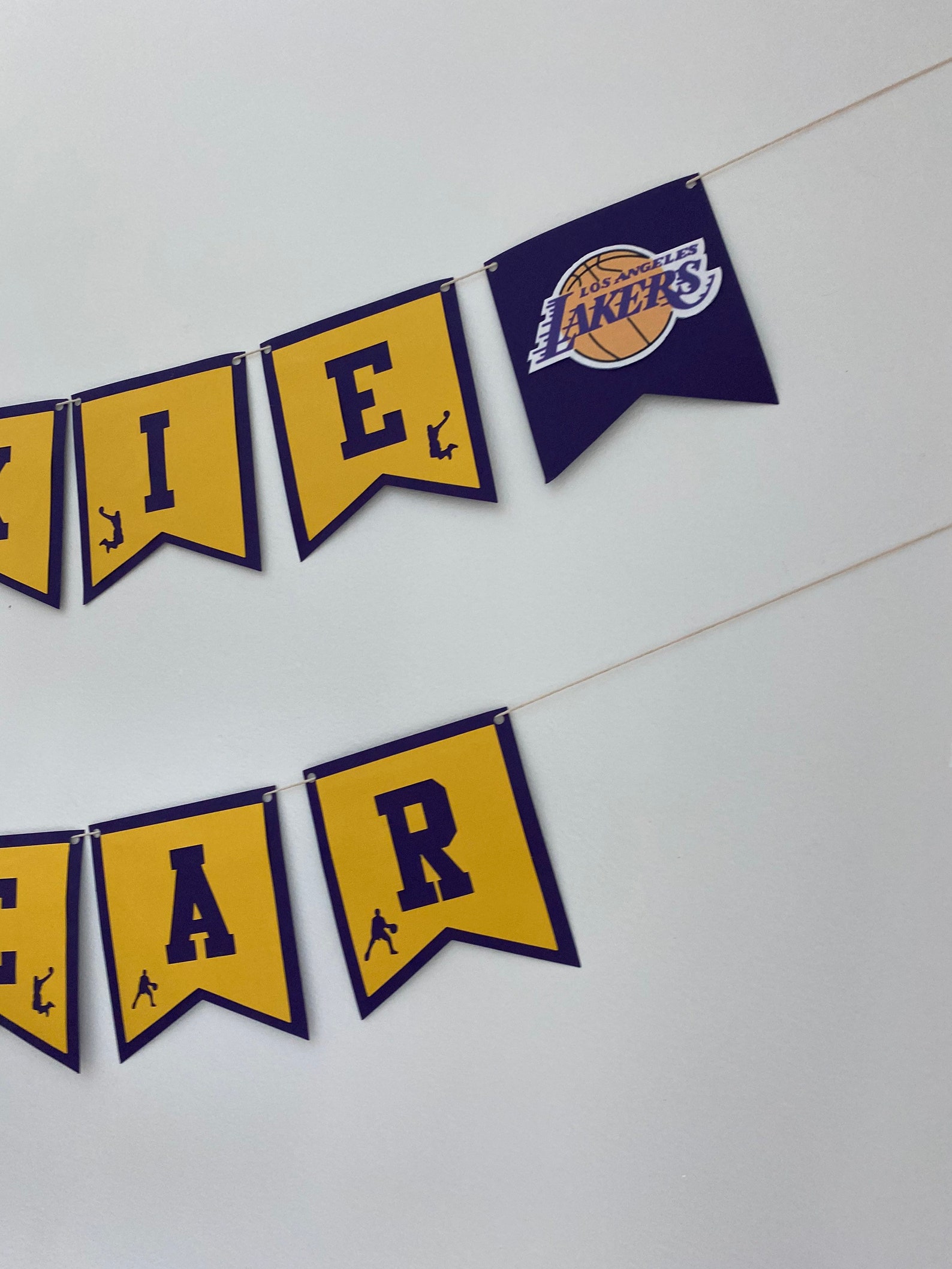 Los Angeles Lakers basketball happy birthday banner.Laker | Etsy