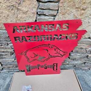 Arkansas Razorbacks Sign - Etsy