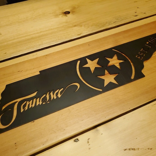 Wood Signs Tennessee Sign Tennessee State Flag University - Etsy