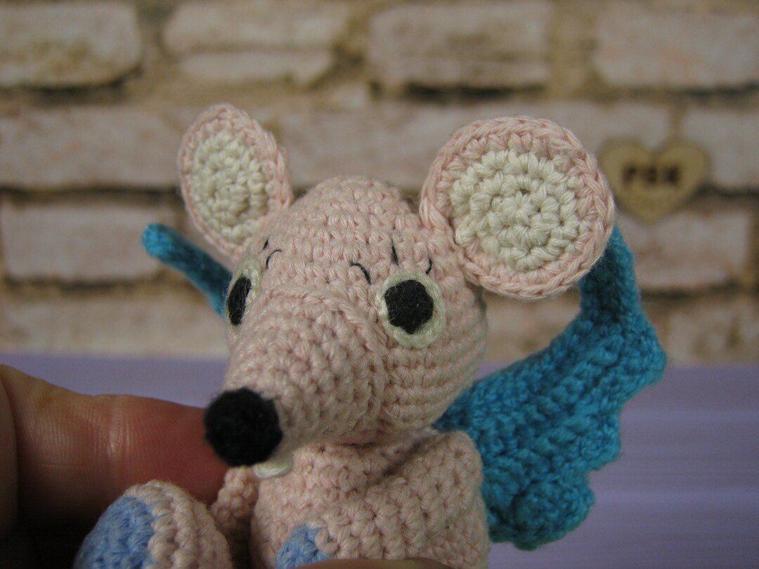 Angel Mouse, Soft Winged Toy With Long Tail and Angelic Wings. Tiny ...