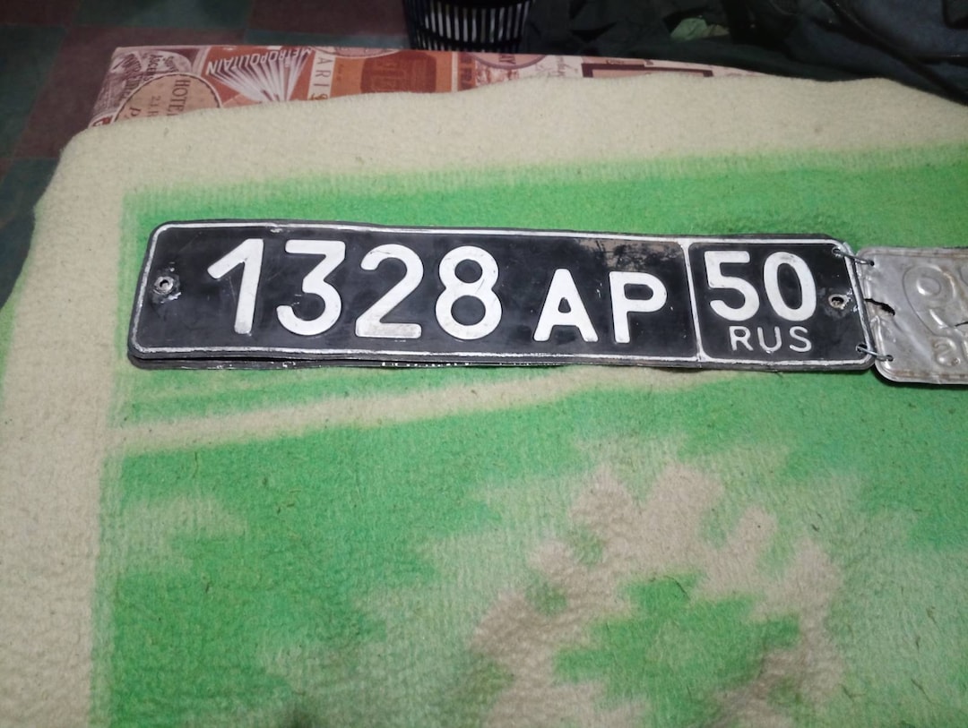 Russian Military Vehicle Number Plate. Directly From the - Etsy