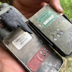 A Burnt Walkie-talkie From a Destroyed Russian Tank. an Authentic ...