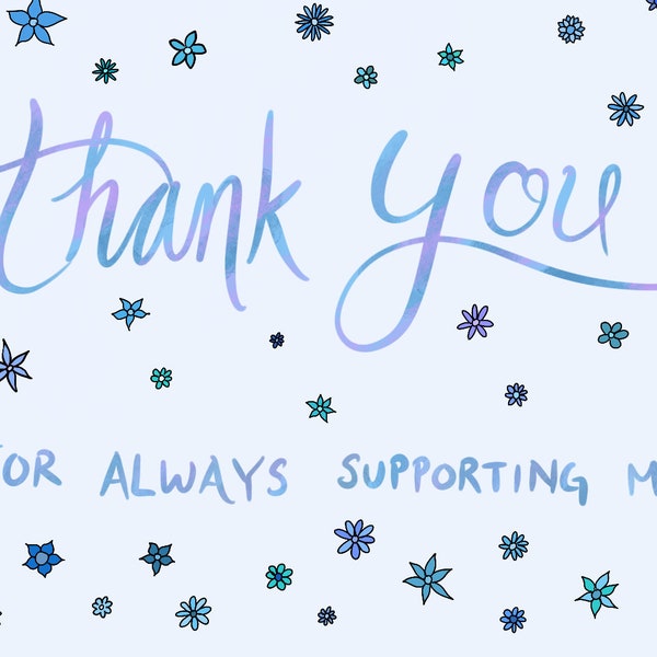 Thank You for Supporting Me - Etsy