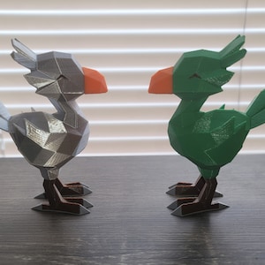 Final Fantasy Chocobo Lowpoly 3D Print - Etsy