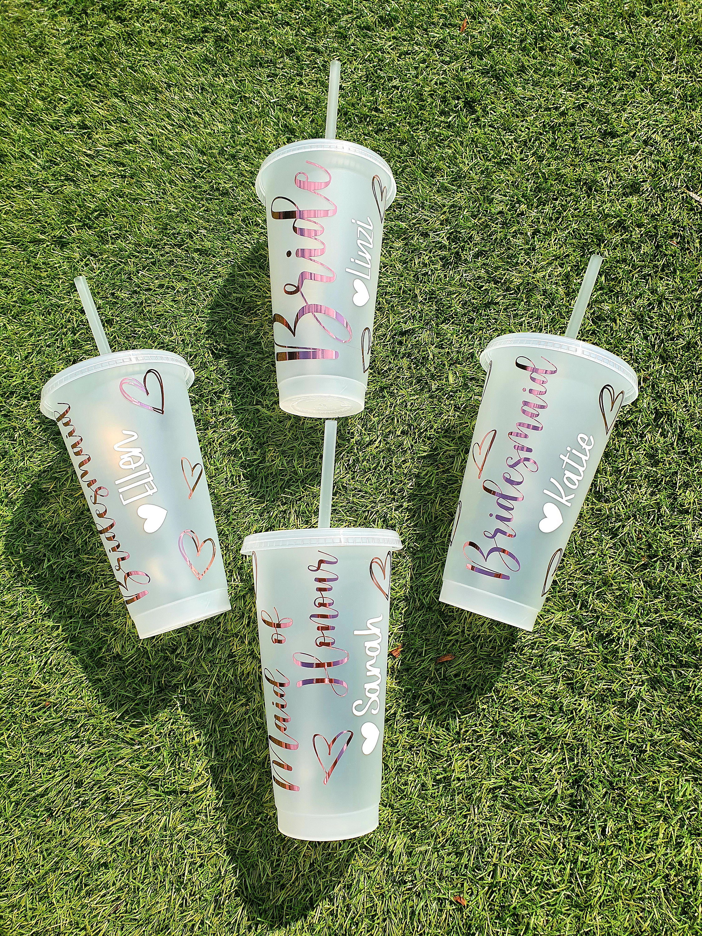 Personalised Cold Cups: Wedding, Hen Do, Bridesmaid, Maid of Honour ...