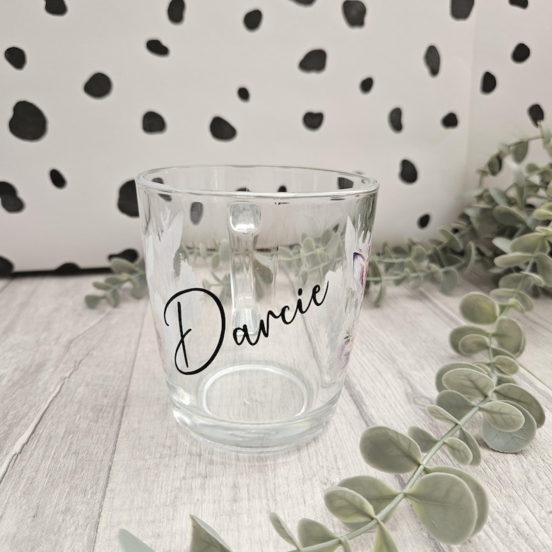 Pink Reindeer Christmas Hot Chocolate Tea Coffee Glass Mugs, Tall ...