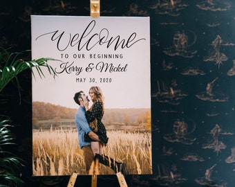 Canvas Wedding Sign - Etsy